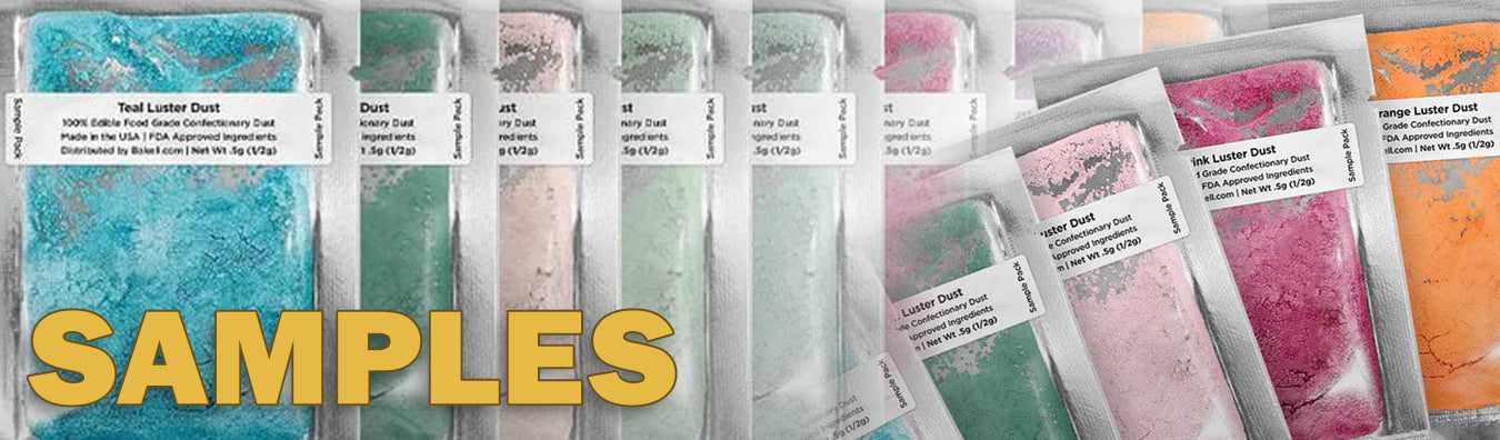 Decorating Dust Samples - Edible Glitter Packs Fast Delivery - Bakell ...