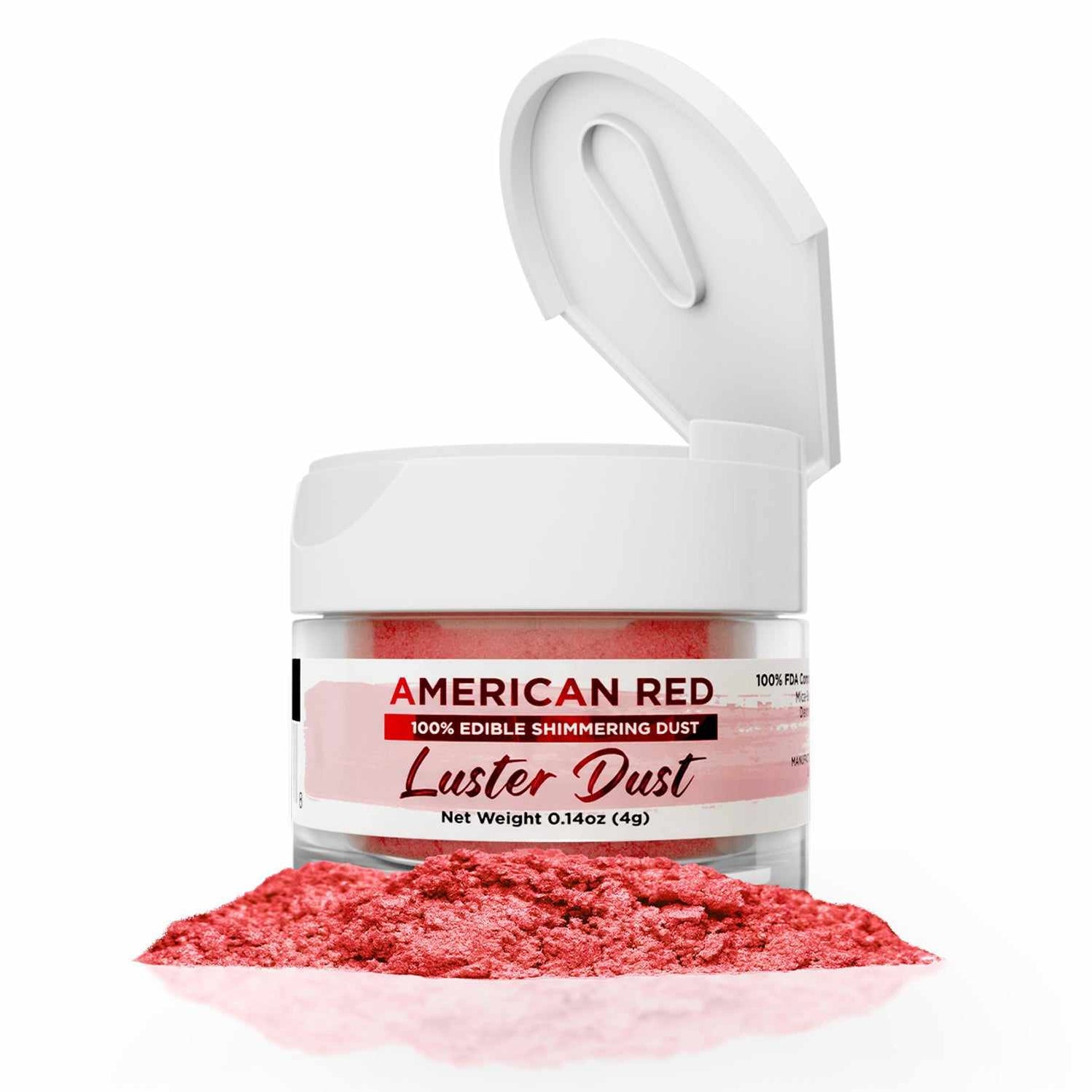 American Red Luster Dust Edible Pearlized | Bakell — Bakell®