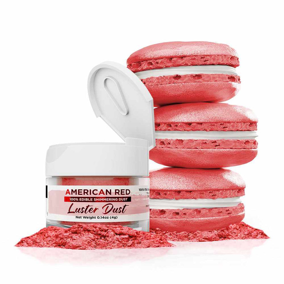 American Red Luster Dust Edible Pearlized | Bakell — Bakell®