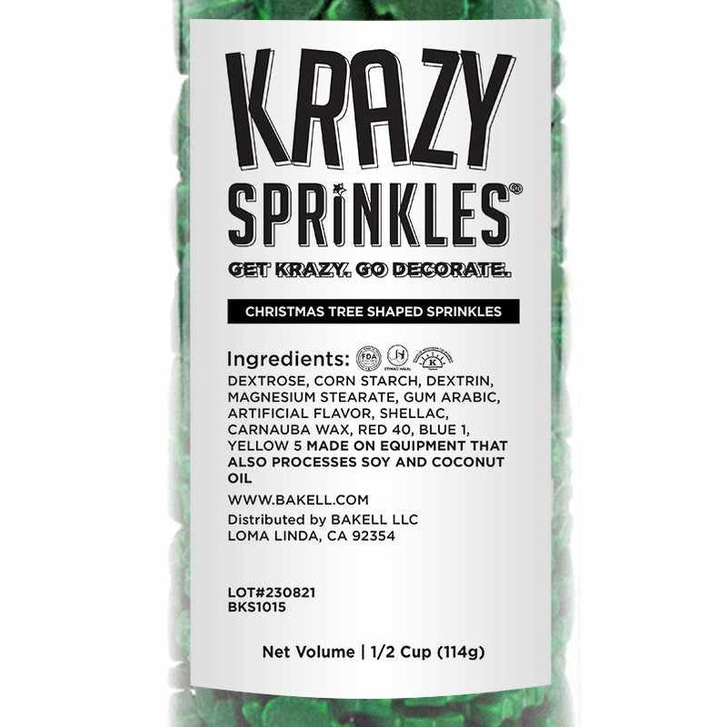 Christmas Tree Shaped Sprinkles | Krazy Sprinkles Bakell — Bakell®
