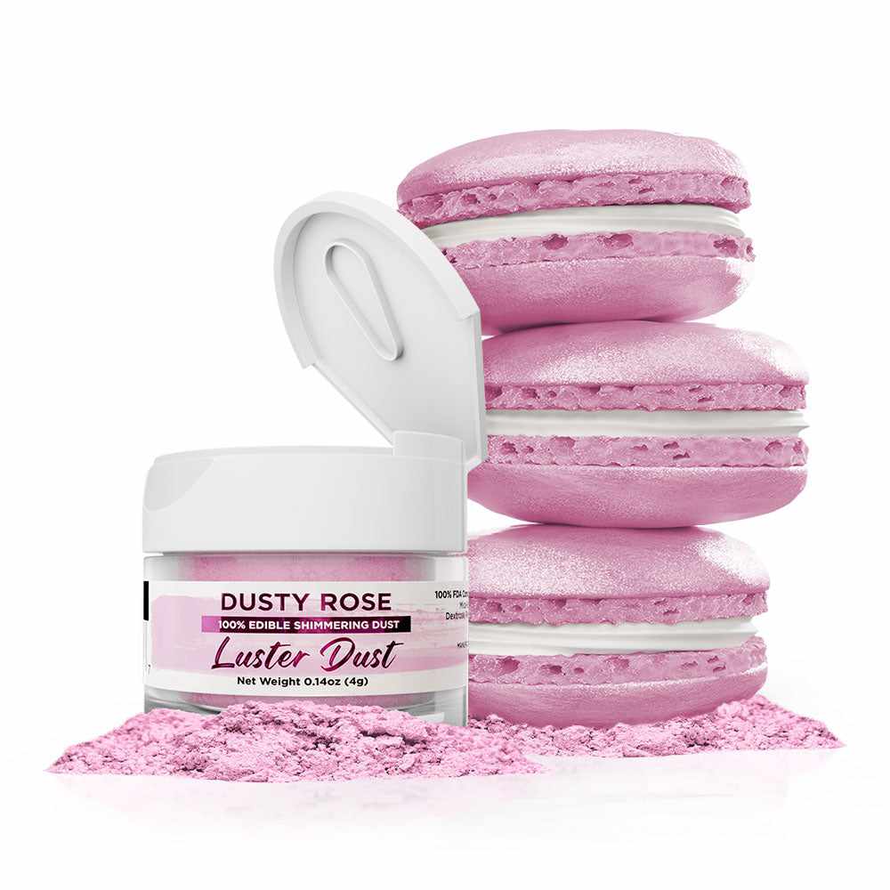 Dusty Rose Pink Edible Pearlized Luster Dust | Bakell — Bakell®