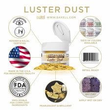 Edible Egyptian Gold Luster Dust | 4g Decorating Gold Dust | Bakell ...