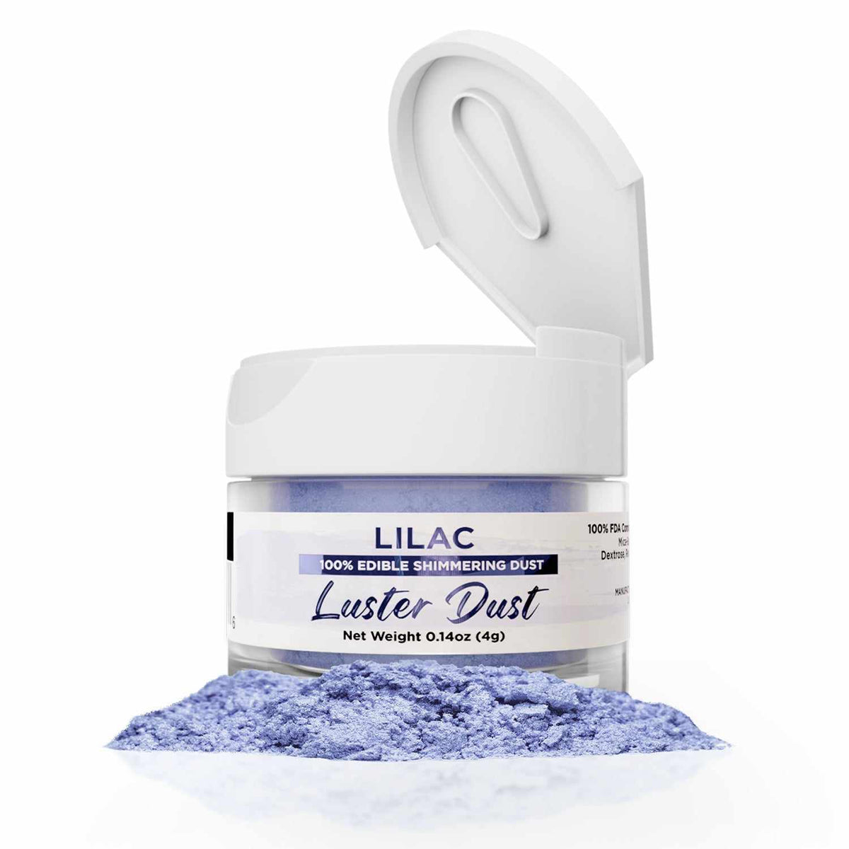 Lilac Purple Luster Dust 4 Gram Jar — Bakell®