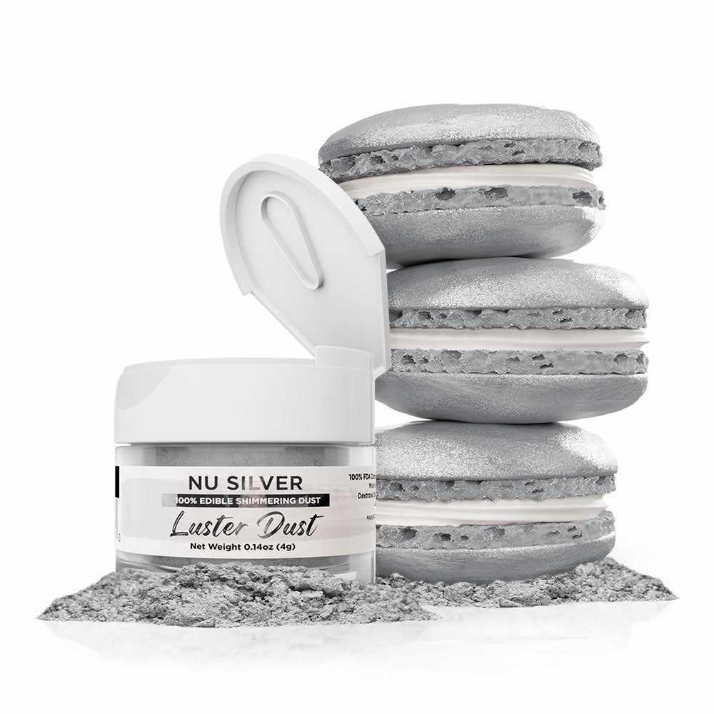 Nu Silver Edible Luster Dust | FDA Approved Silver Dust | Bakell — Bakell®