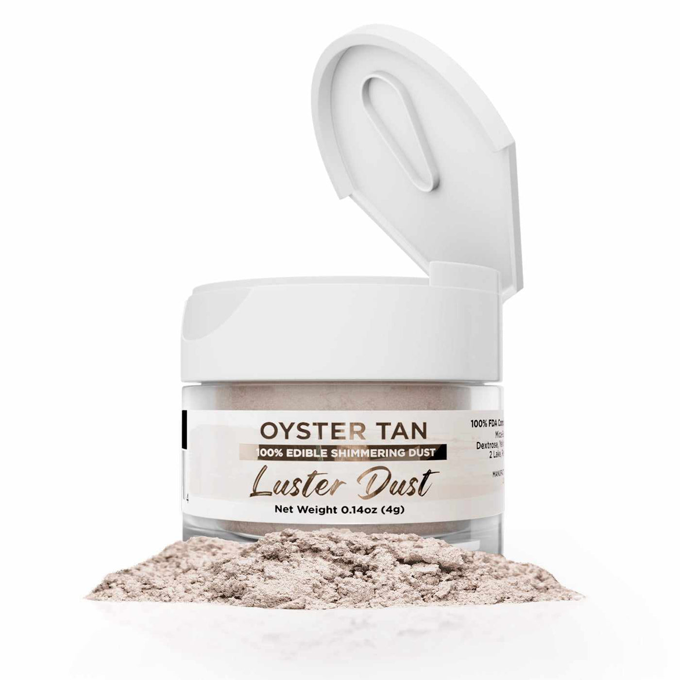 Oyster Tan Edible Luster Dust | FDA Approved & Kosher Pareve | Bakell ...