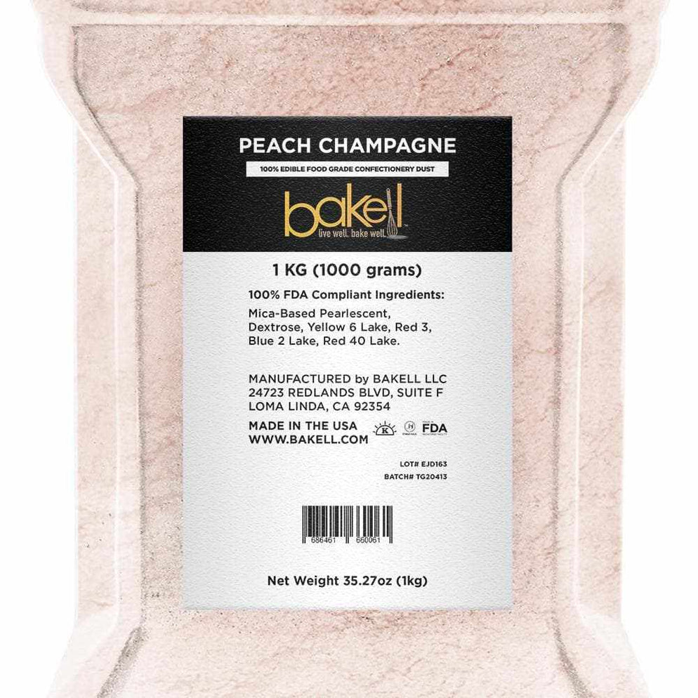 Edible Peach Luster Dust & Paint | FDA Approved Peach Dust | Bakell ...