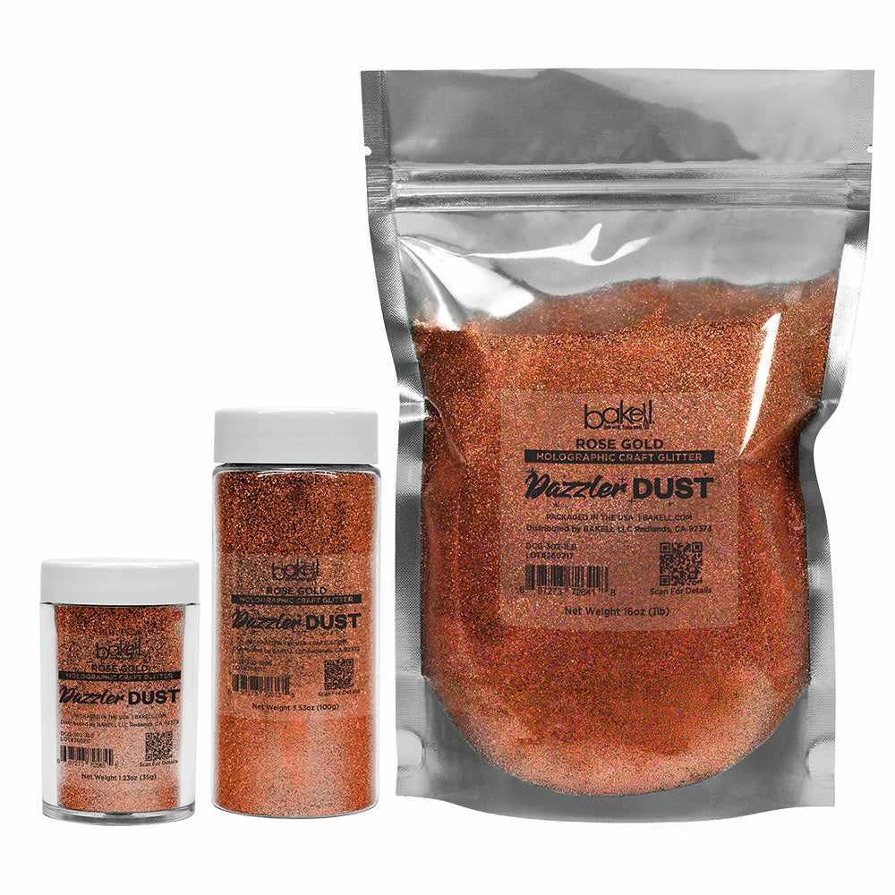 Rose Gold Dazzler Dust Metallic Craft Glitter | Bakell.com — Bakell®