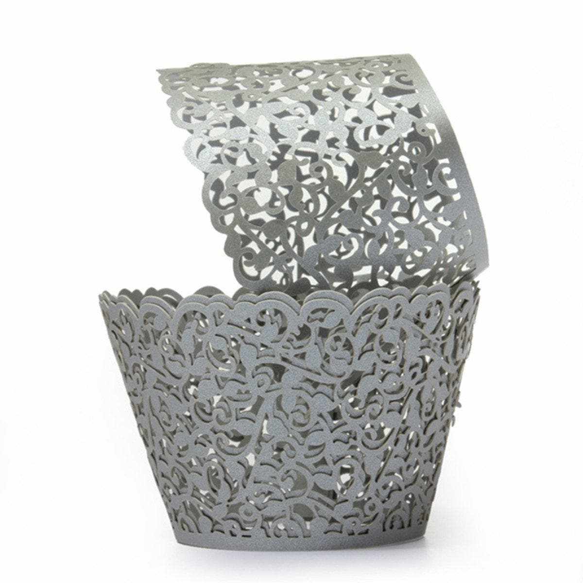 Silver Lace Cupcake Wrappers & Liners | Bakell.com — Bakell®