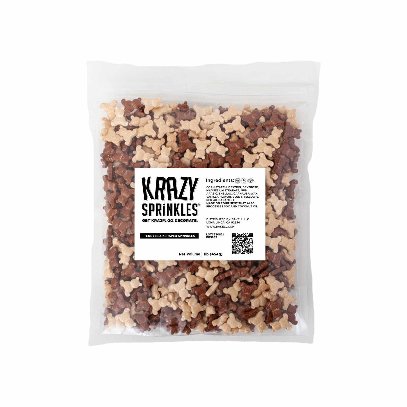 Teddy Bear Shaped Sprinkles by Krazy Sprinkles | Bakell — Bakell®