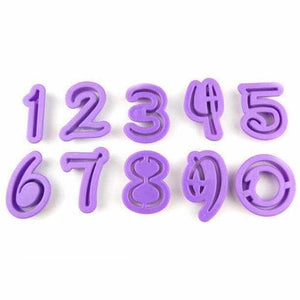 10 PC Set Font Numbers Cutout Sugar craft Cutters | Bakell.com — Bakell®