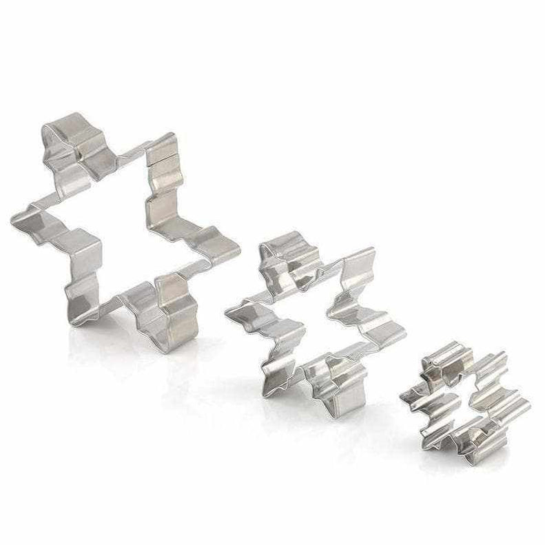 3 PC Nested Winter Snowflake Cookie Cutter Set | Bakell — Bakell®