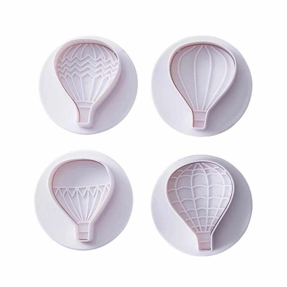4 PC Hot Air Balloon Impression Plunger Cutters | Bakell.com — Bakell®