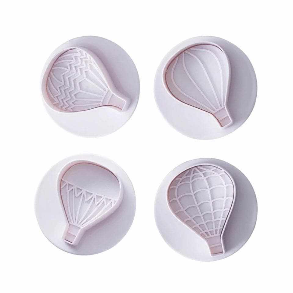 4 PC Hot Air Balloon Impression Plunger Cutters | Bakell.com — Bakell®