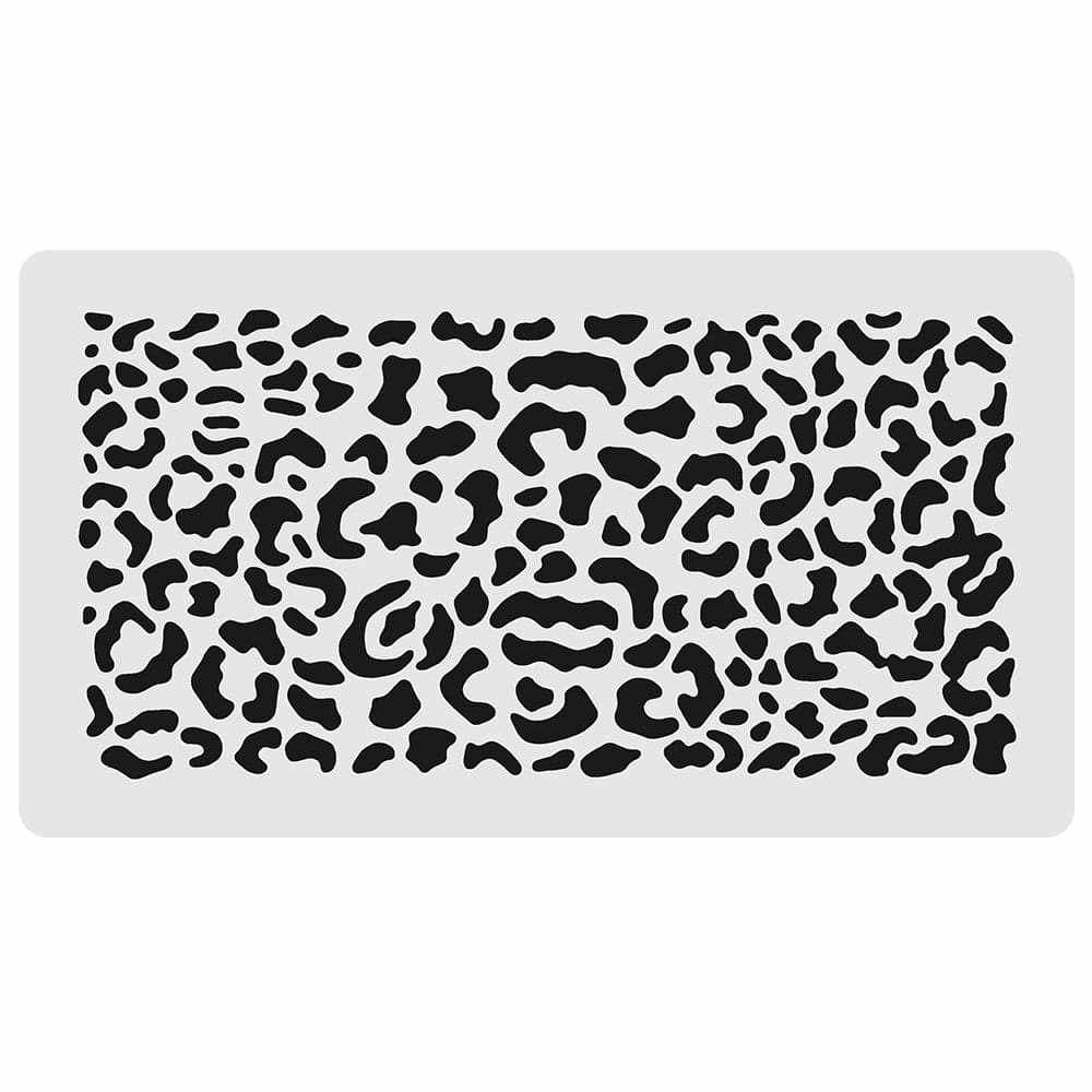 9x5 Cheetah Print Stencil