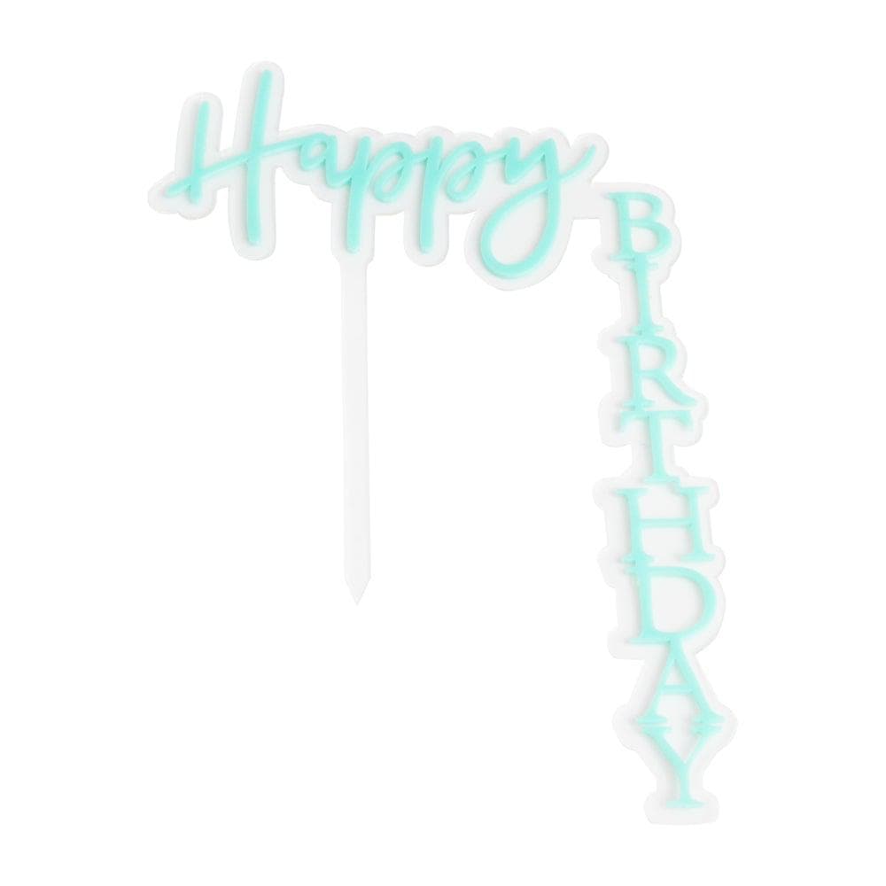 Blue Side Happy Birthday | Birthday Cake Topper | Bakell — Bakell®