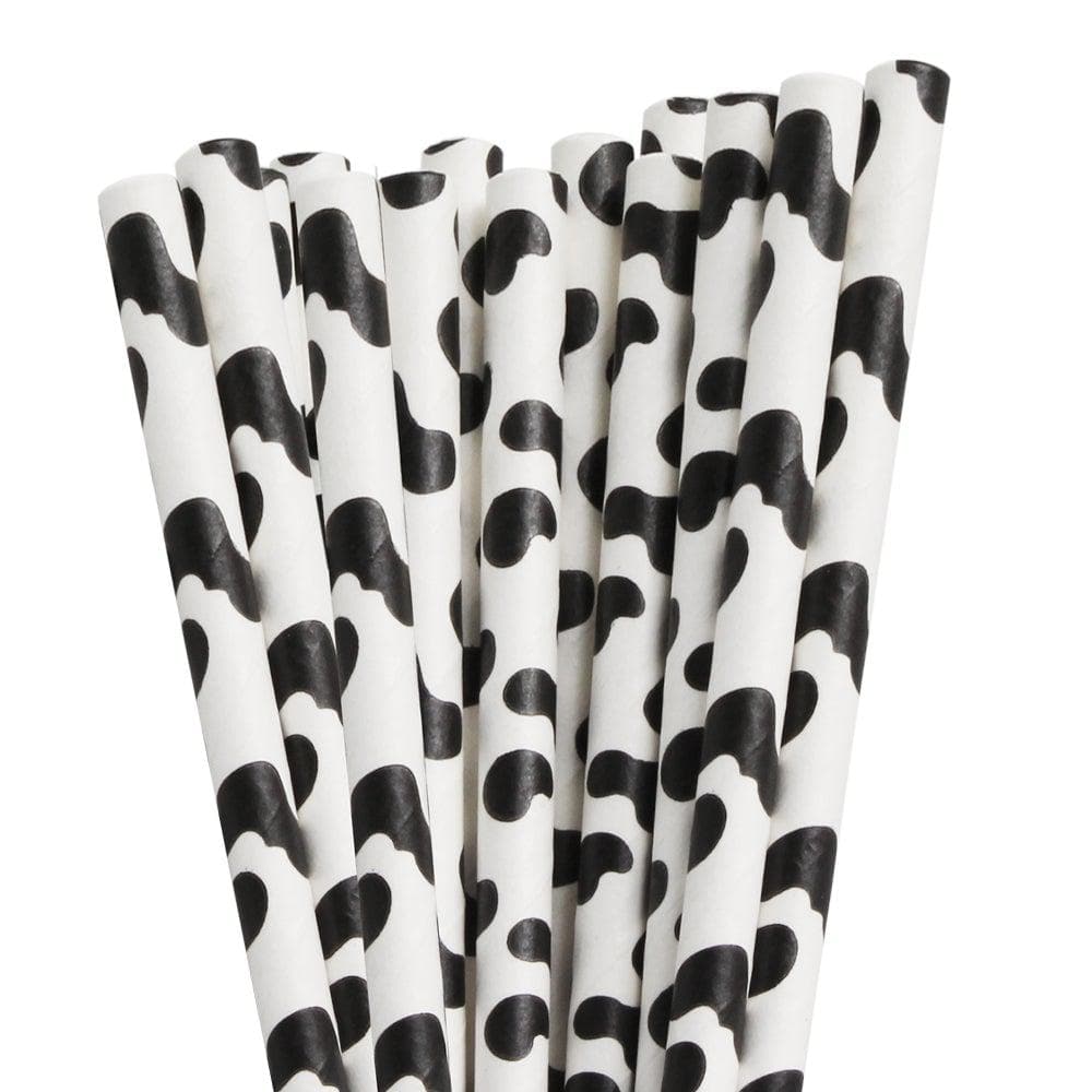 Cow Print Cake Pop Party Straws — Bakell®