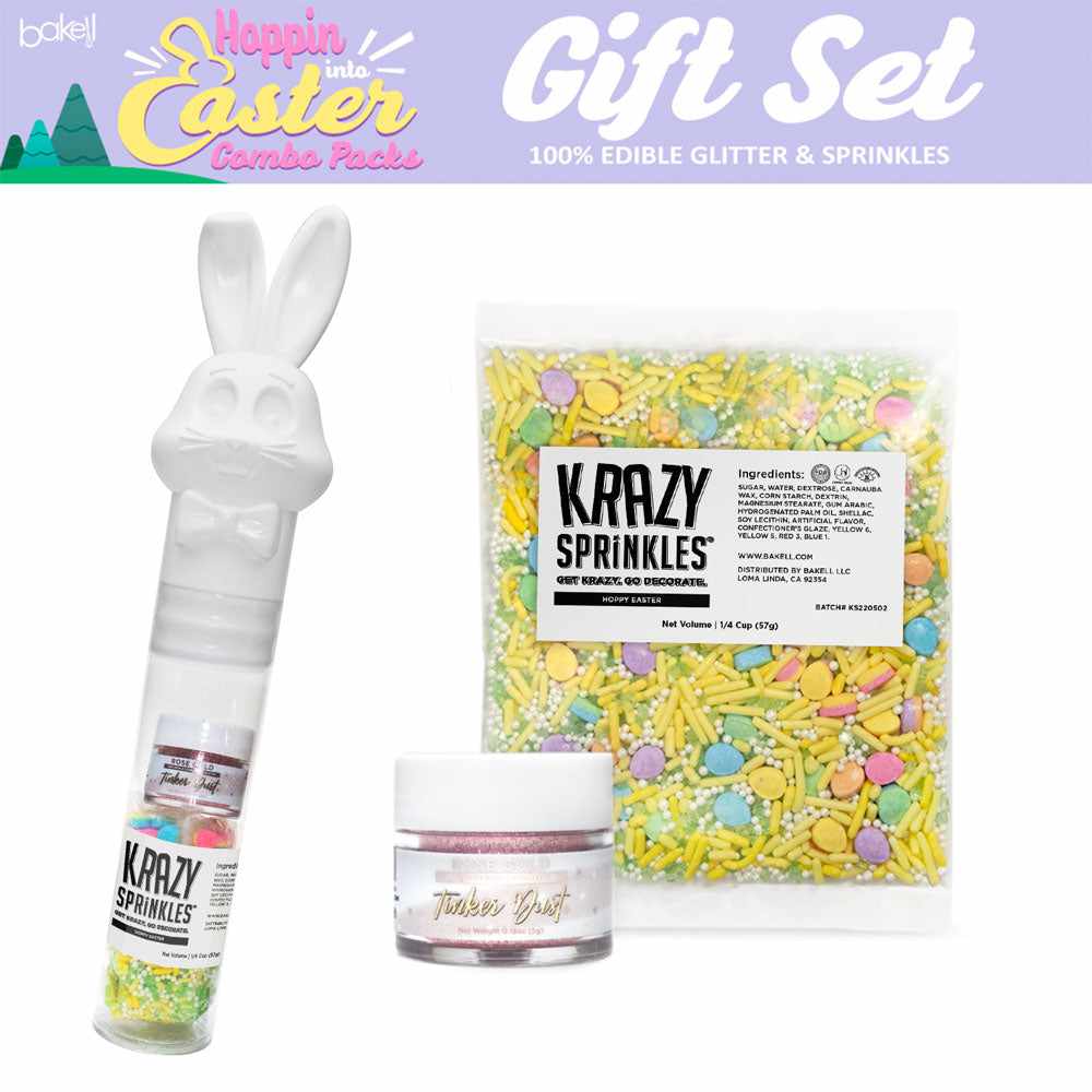 Buy Easter Hoppy Easter Rose Gold Edible Glitter Decorating Kit — Bakell®