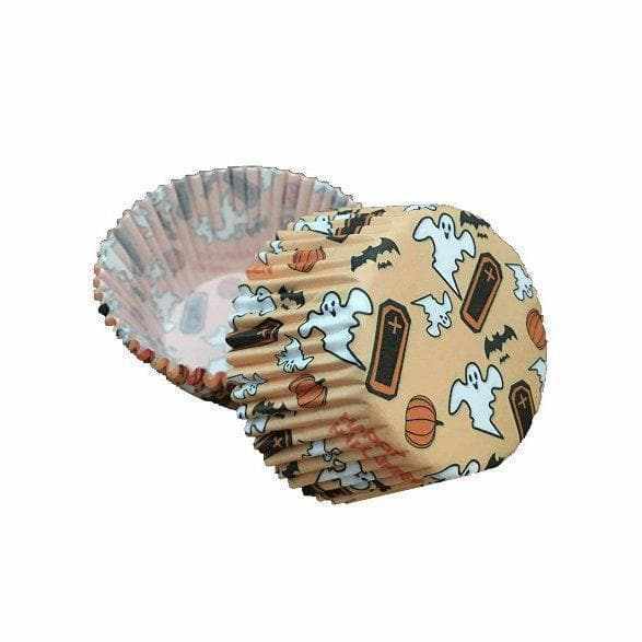 25 PC Halloween Ghost Cupcake Wrappers & Liners | Bakell — Bakell®