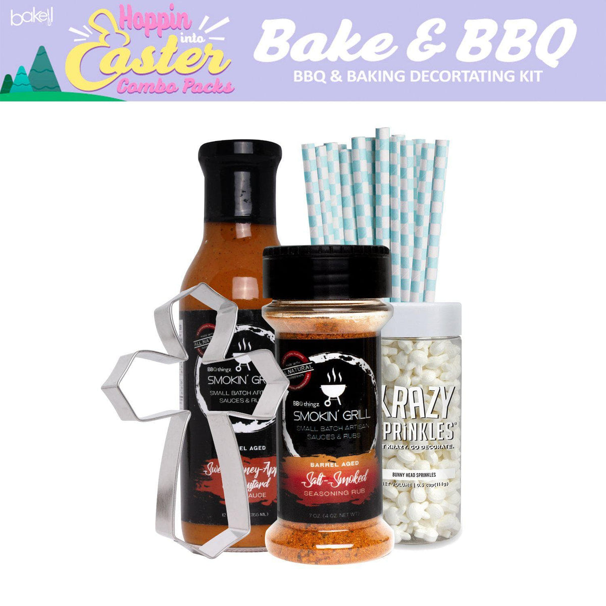 Hoppin Into Easter Collection BBQ & Baking Decorating Gift Set C (5 PC ...