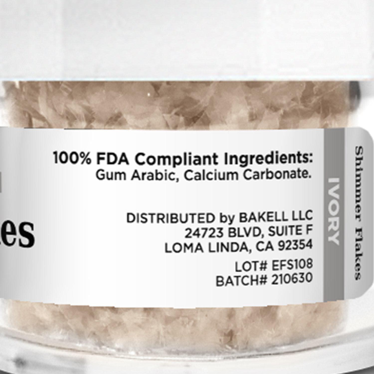 New Edible Flakes - Shimmer & Glitter Flakes in Many Colors - Bakell