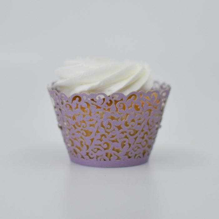 Lavender Lace Cupcake Wrappers | Bakell.com — Bakell®