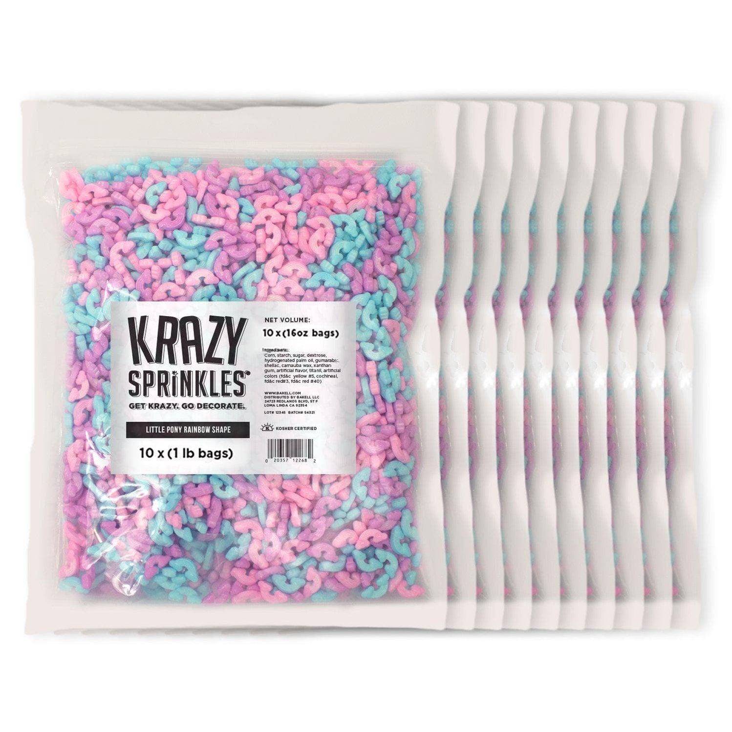 Little Pony Rainbow Shaped Sprinkles by Krazy Sprinkles® | Wholesale ...