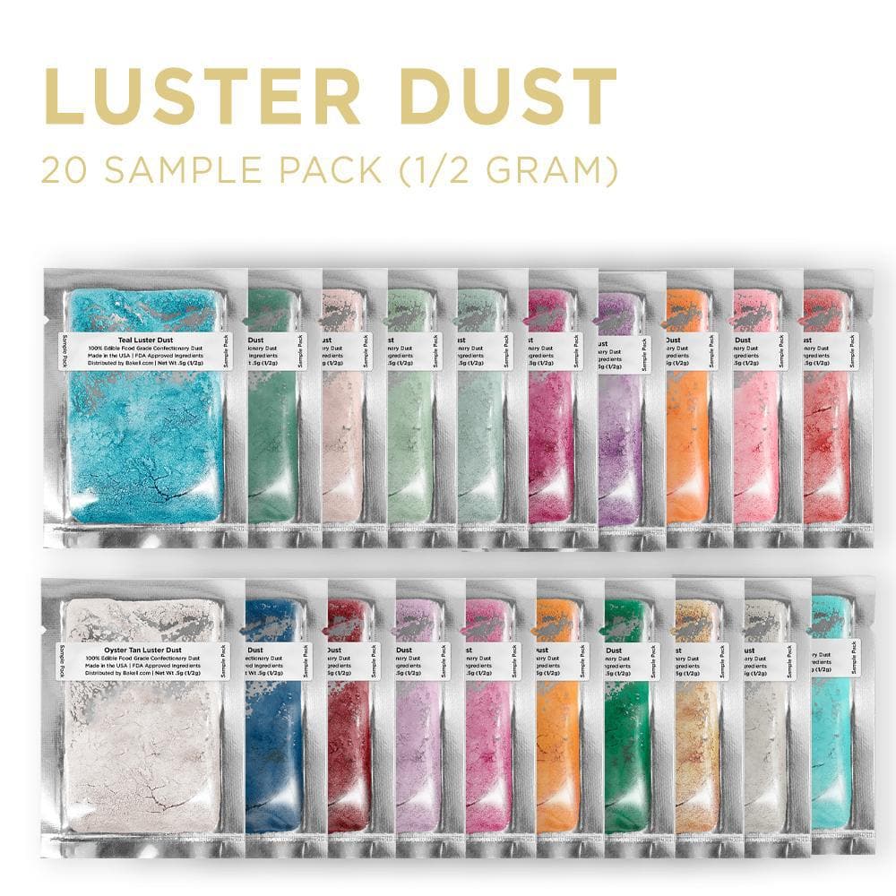 Luster Dust Complete Sample Pack | Best Edible Glitter | Bakell.com ...