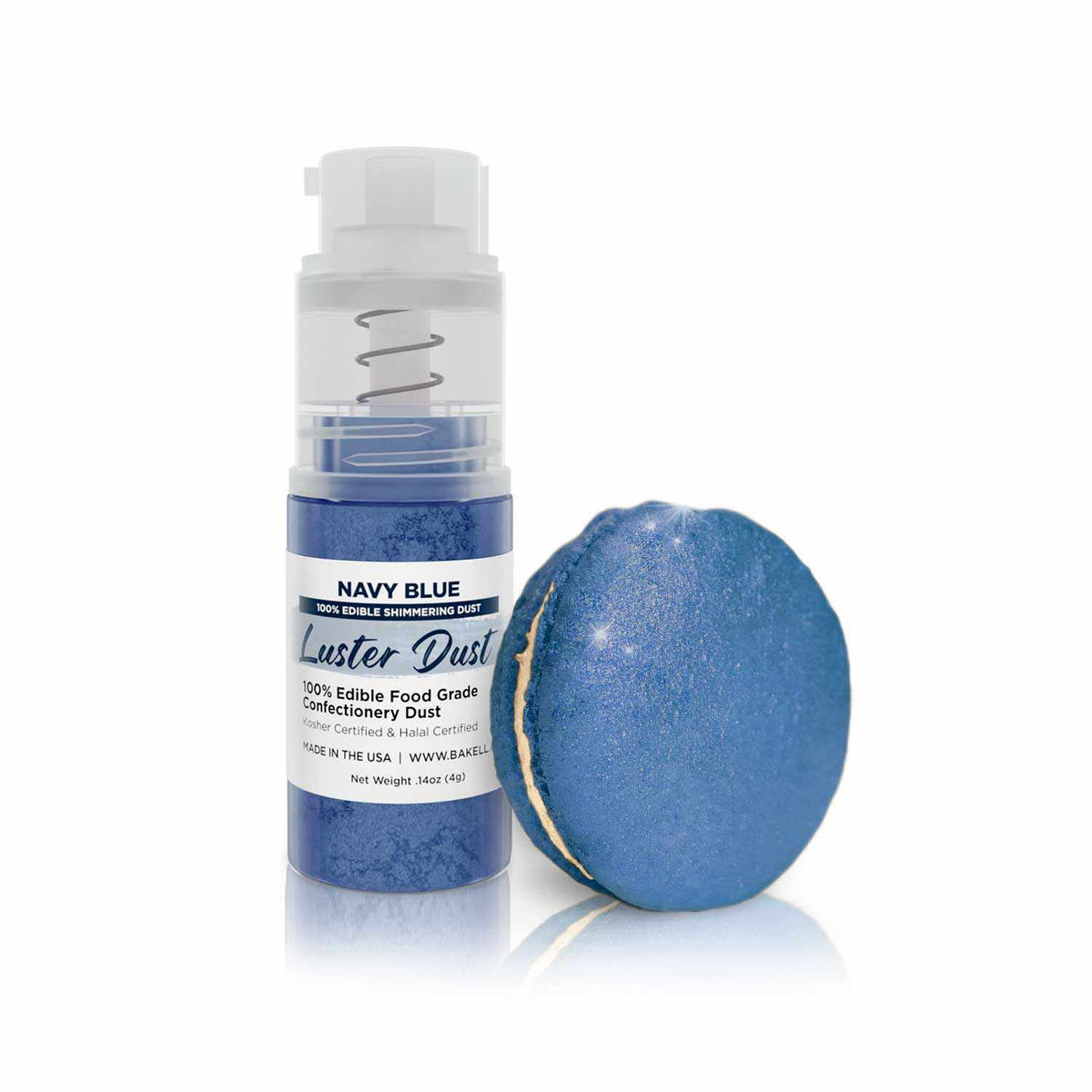 New! Miniature Luster Dust Spray Pump | 4g Navy Blue Edible Glitter ...