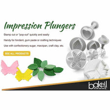 Oval Pattern Square Impression Embossing Small Stamp | Bakell — Bakell®