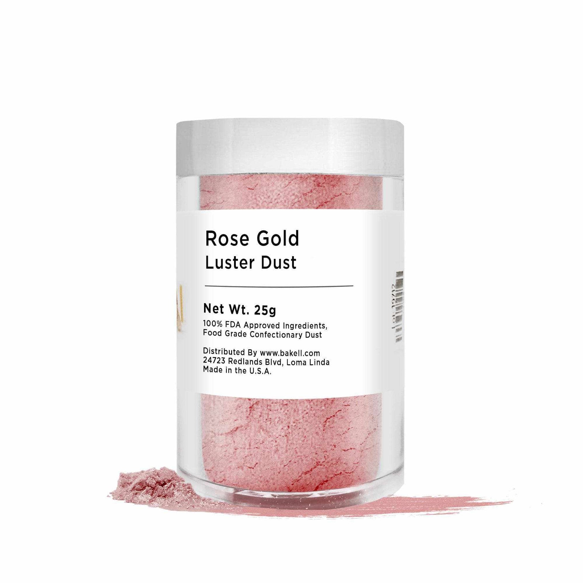 Rose Gold Luster Dust | 100% Edible & Kosher Pareve | Wholesale ...