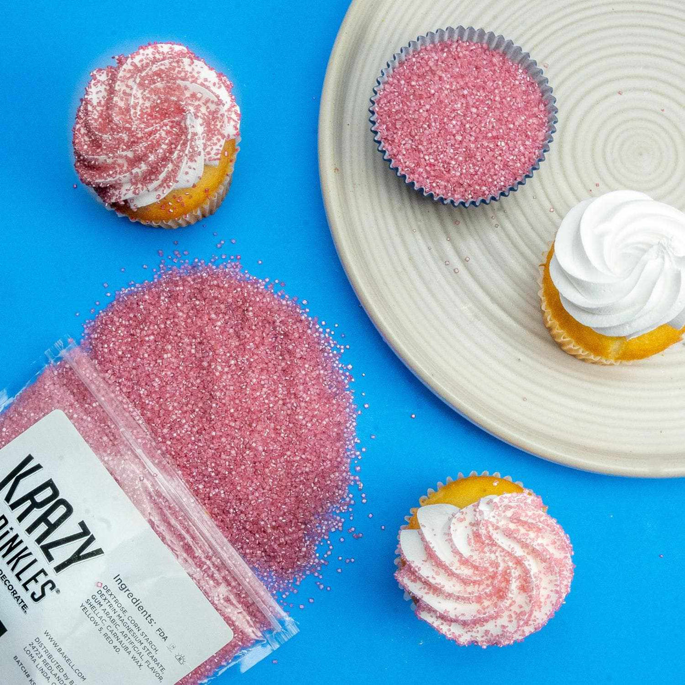 Rose Gold Pearl Sugar Sand Sprinkles | Krazy Sprinkles | Bakell — Bakell®