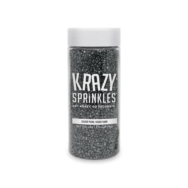 Silver Sugar Sand Sprinkles | Krazy Sprinkles | Bakell — Bakell®