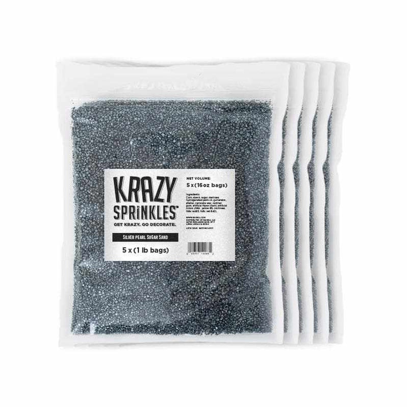 Silver Sugar Sand Sprinkles | Krazy Sprinkles | Bakell — Bakell®