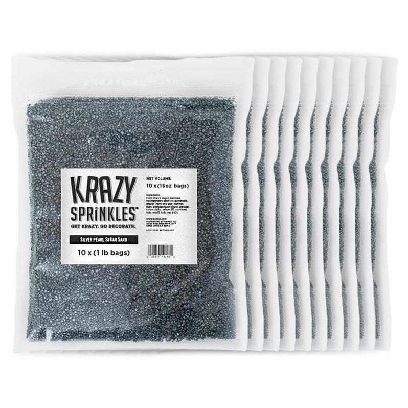 Silver Sugar Sand Sprinkles | Krazy Sprinkles | Bakell — Bakell®