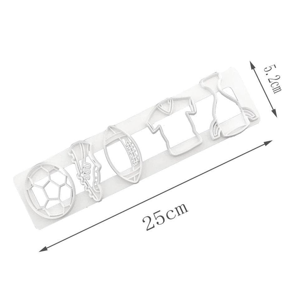 Soccer Football Pattern Confectionery Cutter | Bakell.com — Bakell®