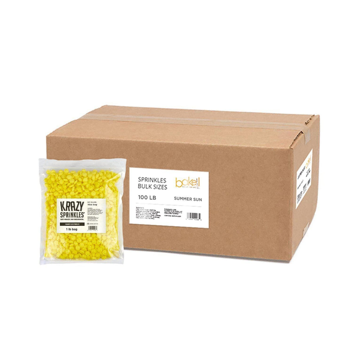 Summer Sun Shaped Sprinkles | Bulk Size Krazy Sprinkles | Bakell — Bakell®