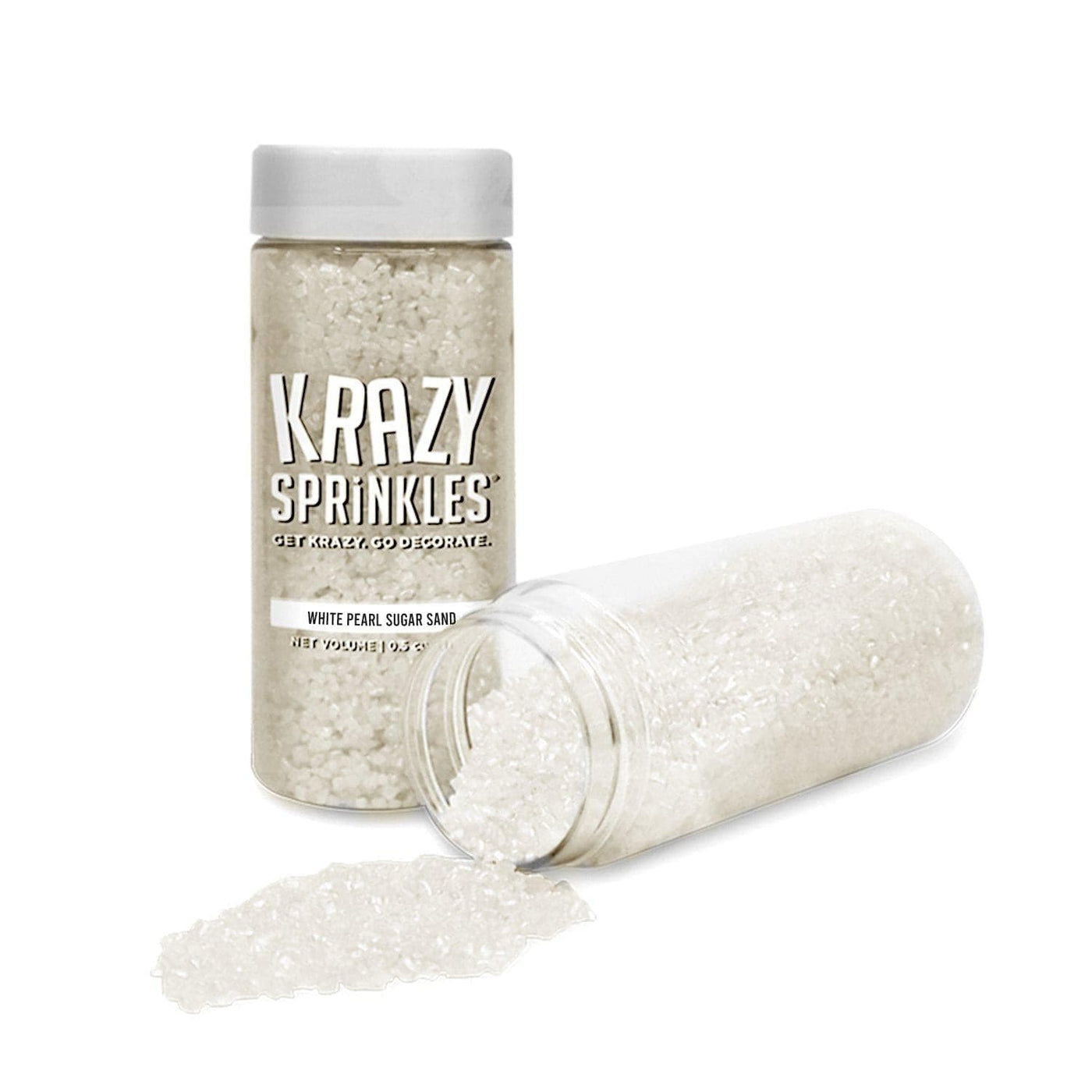 White Pearl Sugar Sand Sprinkles | Krazy Sprinkles | Bakell — Bakell®